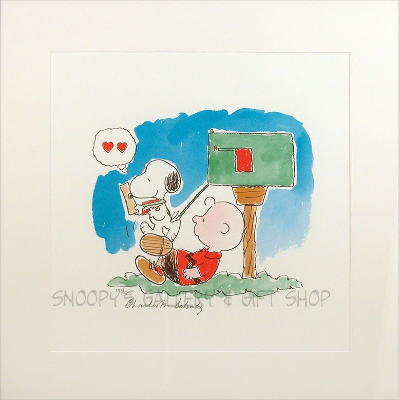 Lithograph "Love Letters" | Snoopy's Gallery and Gift Shop