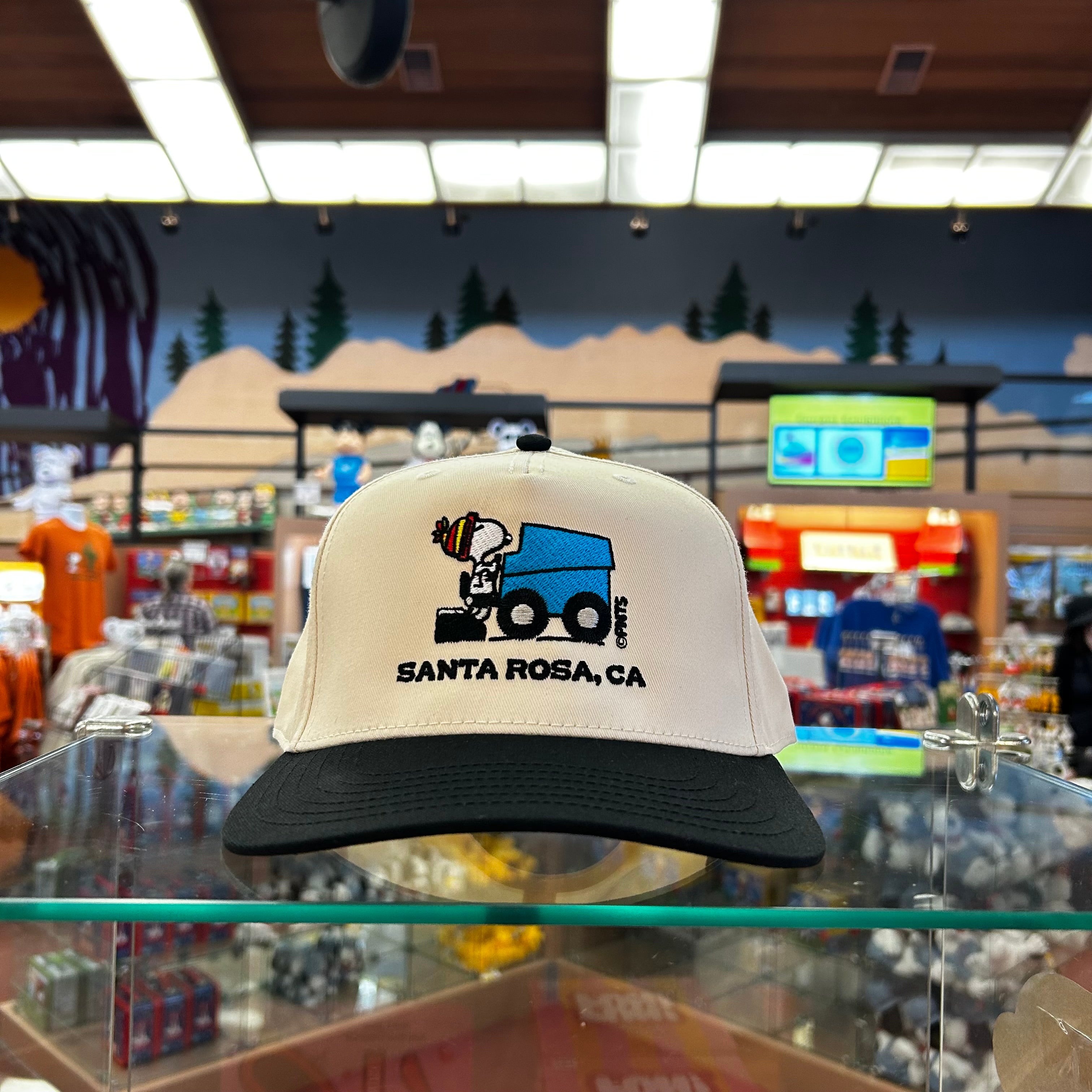 Exclusive Snoopy on Zamboni Embroidered Hat - Black Brim | Snoopy's ...
