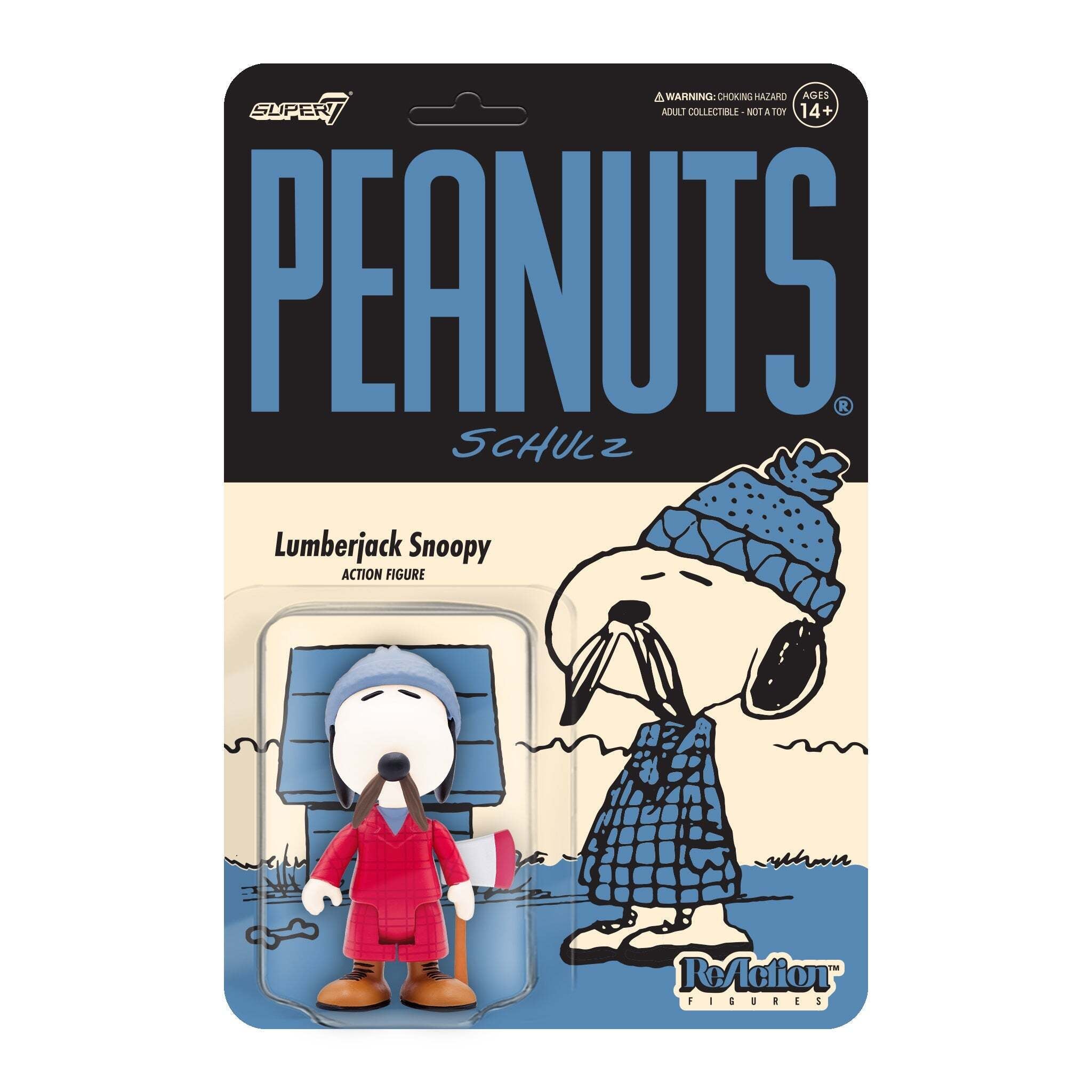 Peanuts ReAction Figure Lumberjack Snoopy | Snoopy's Gallery and Gift Shop